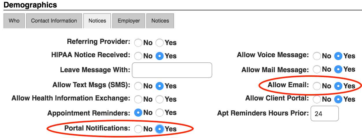 Notifications-client-settings - BreezyNotes EHR