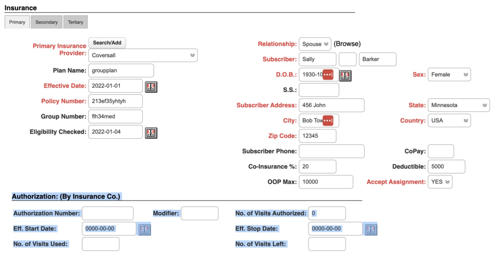 Adding Authorization Details for a Client - BreezyNotes EHR